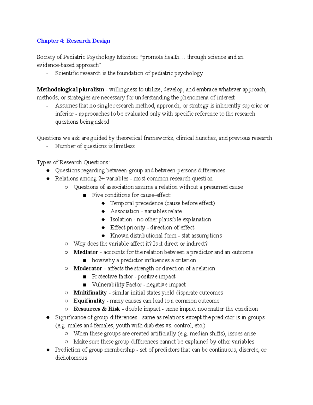 Ch. 4, 11 - These are relevant book and lecture notes combined by ...