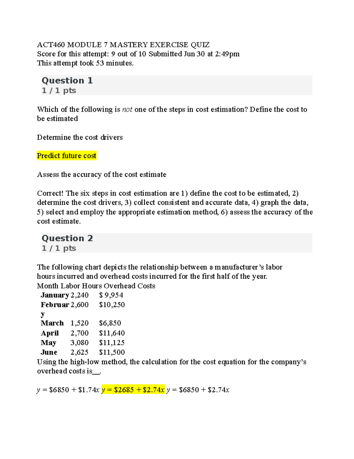 ACT 460 Module 7 Mastery Exercise ACT460 MODULE 7 MASTERY EXERCISE act-460-module-7-mastery-exercise-act460-module-7-mastery-exercise