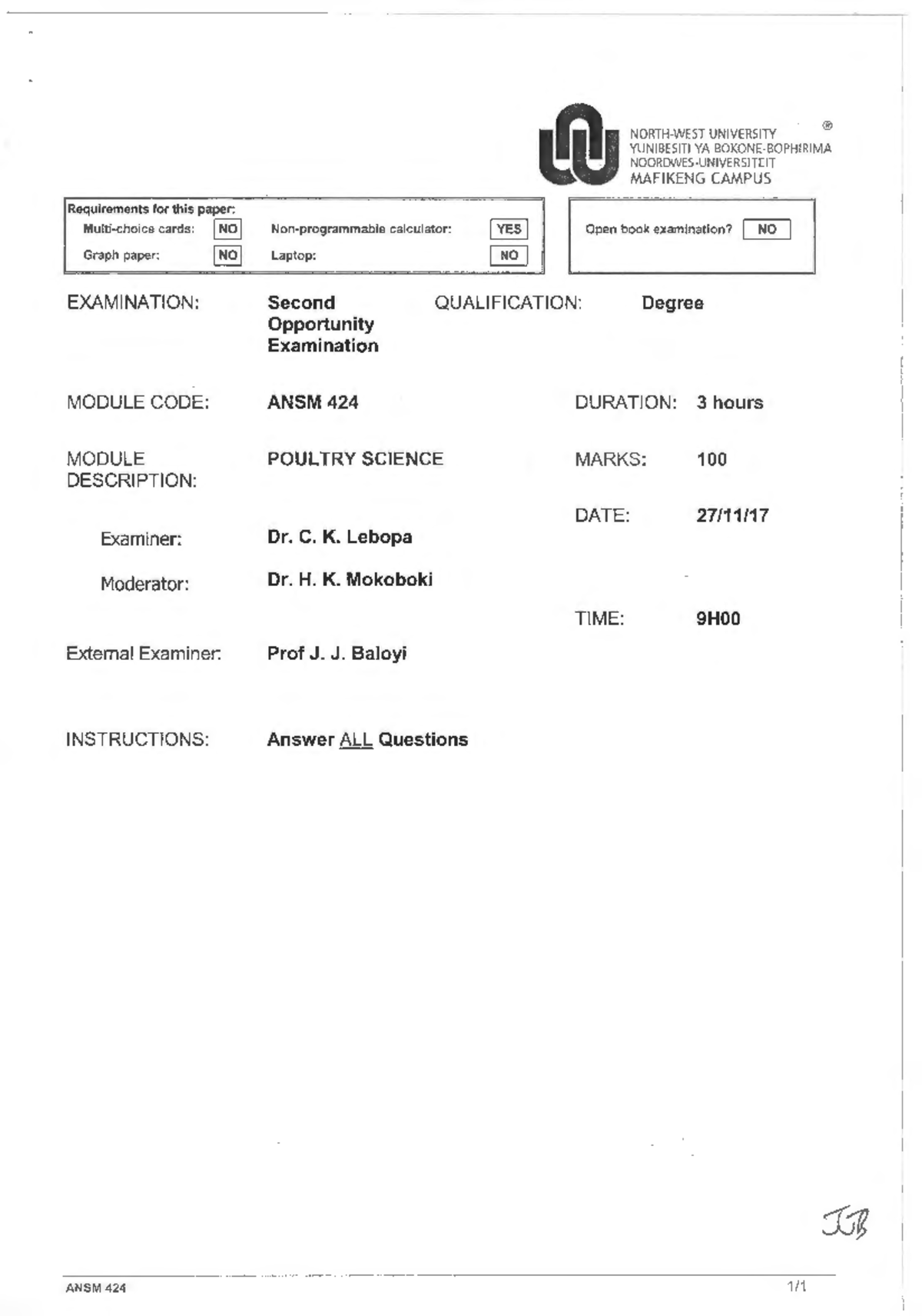 Exam November 2017, questions - Requirements for this paper: cards ...