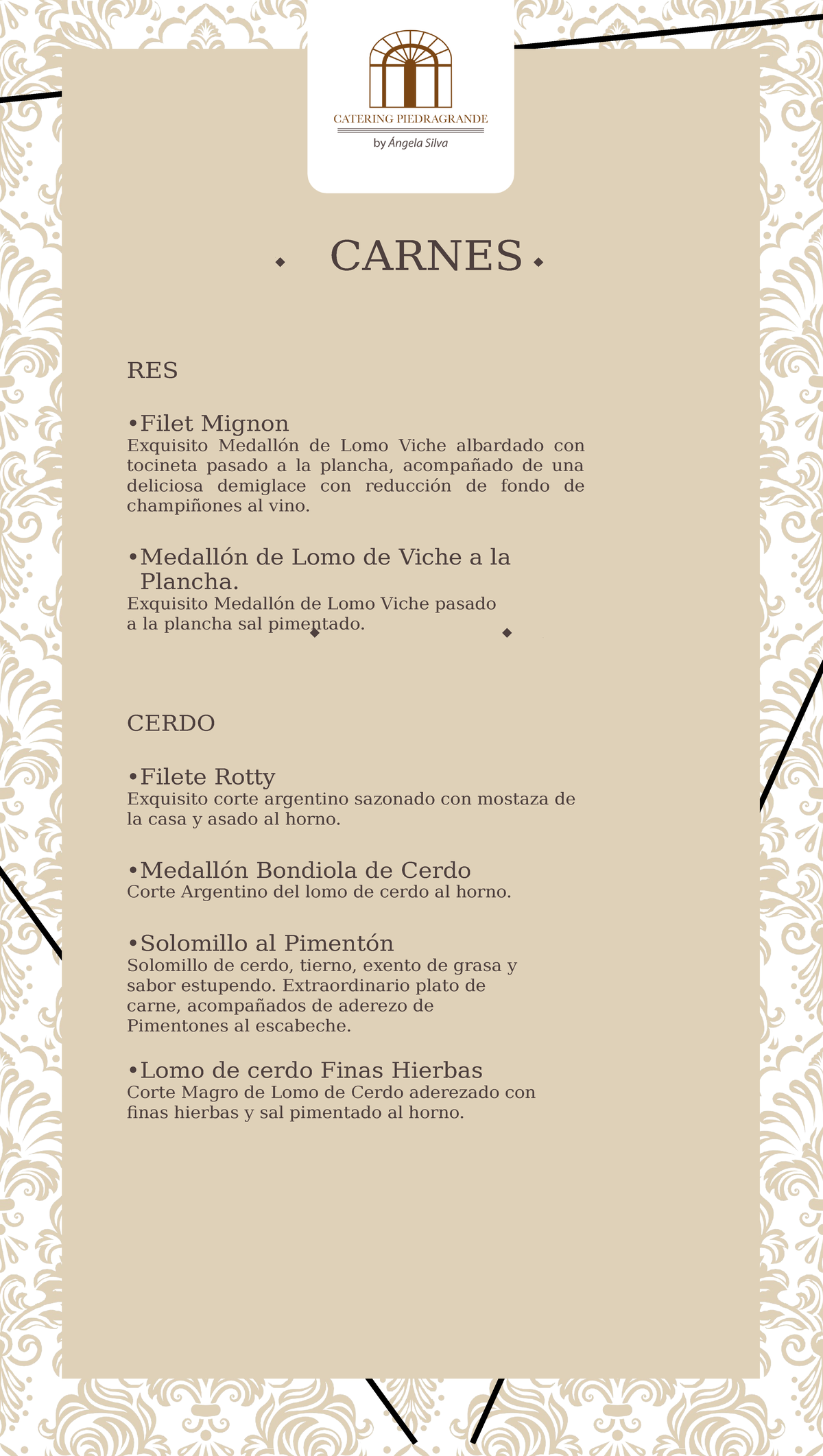 MENU PARA Eventos - somos apendizajes nuevos queremso ayudarte a ...