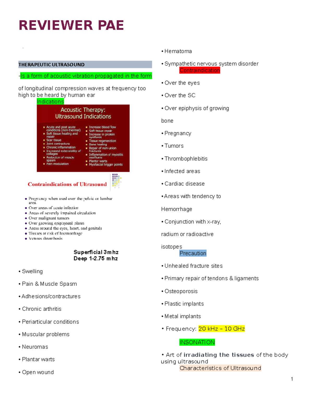 Prelimna - jsgausgus - REVIEWER PAE THERAPEUTIC ULTRASOUND - Is a form ...