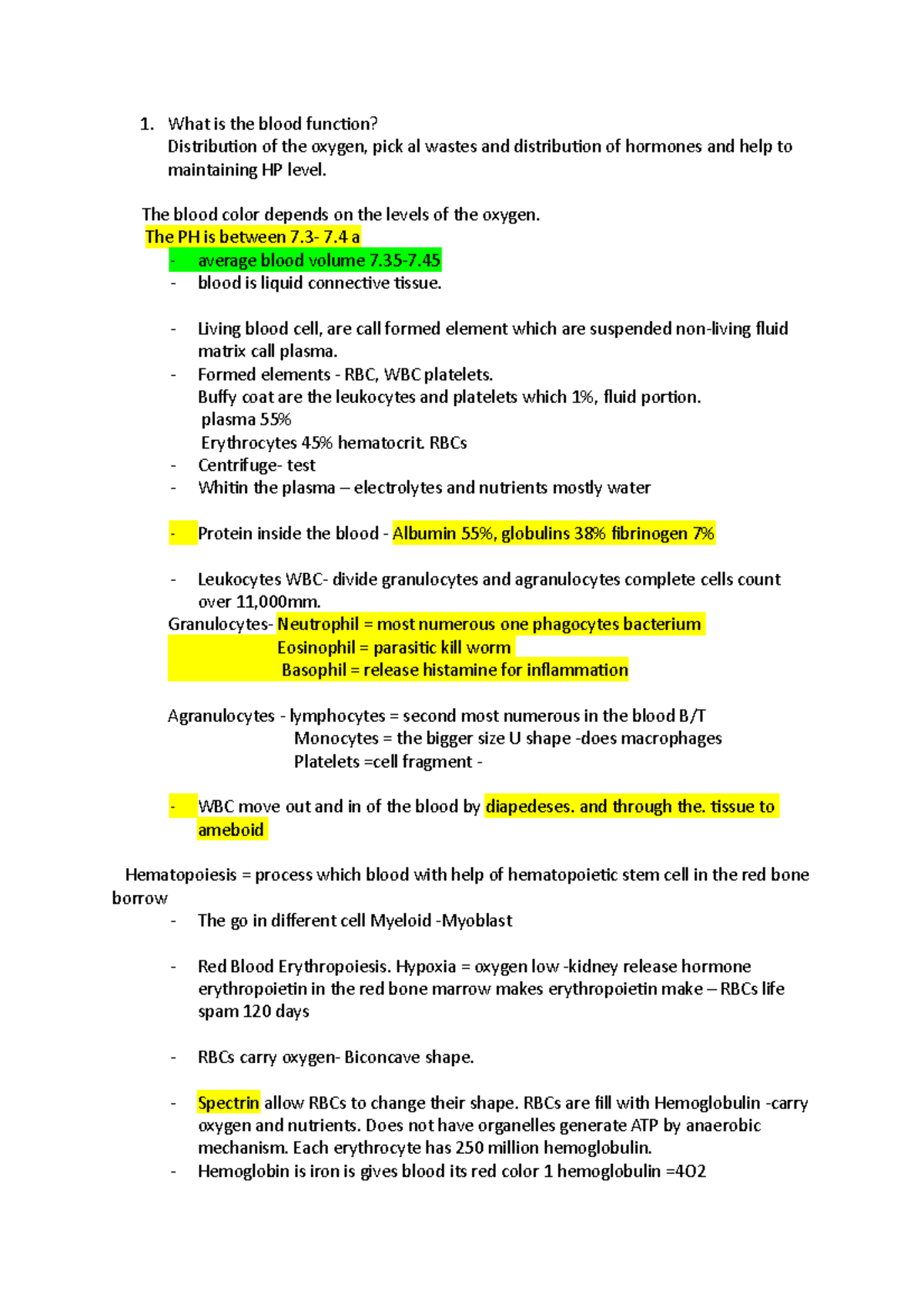 What is the blood function - What is the blood function? Distribution ...