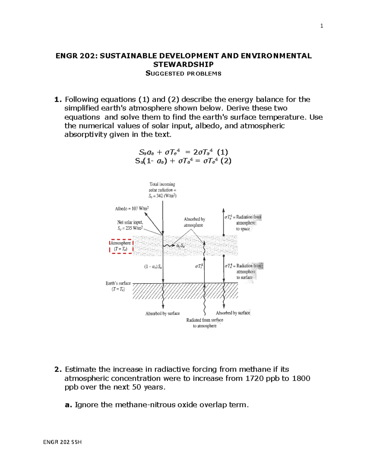 ENGR 202 suggested ps - ENGR 202 : SUSTAINABLE DEVELOPMENT AND ENVIRONMENTAL STEWARDSHIP ...