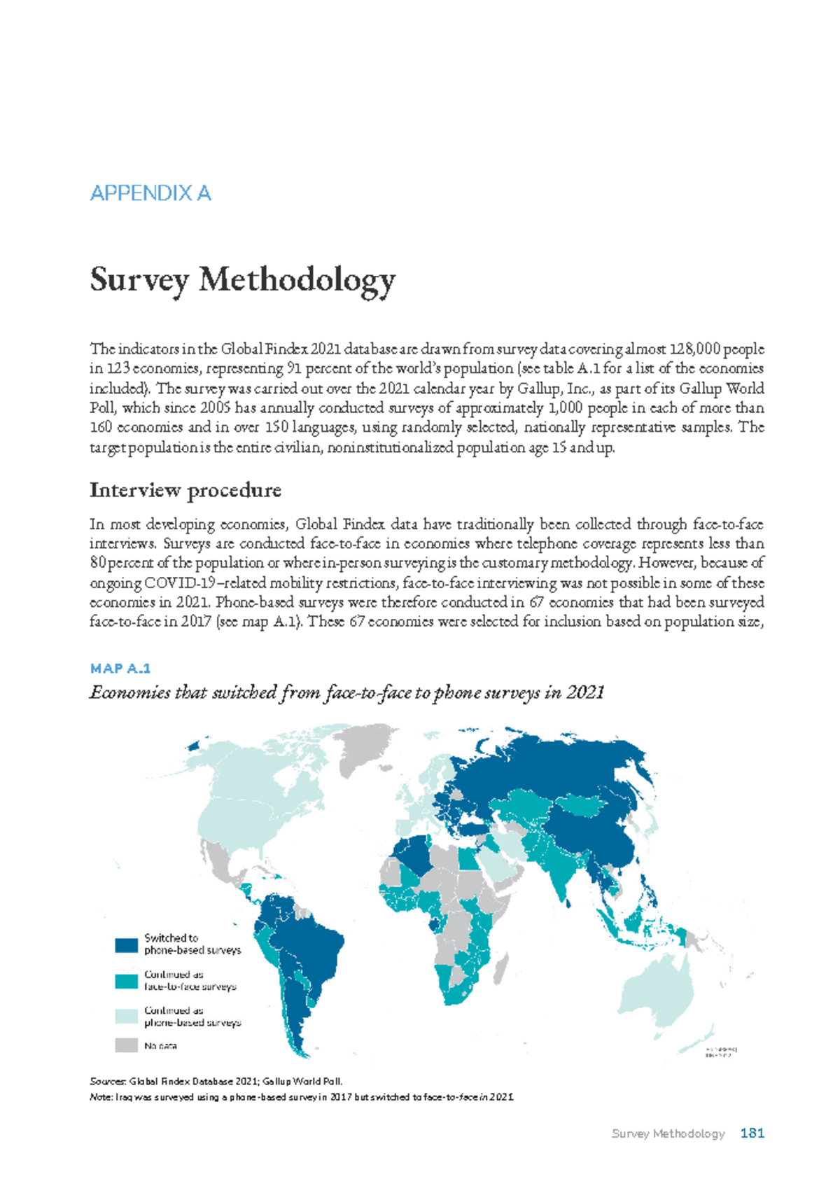 Findex-2021-Methodology - Survey Methodology 181 APPENDIX A Survey Methodology The indicators in ...