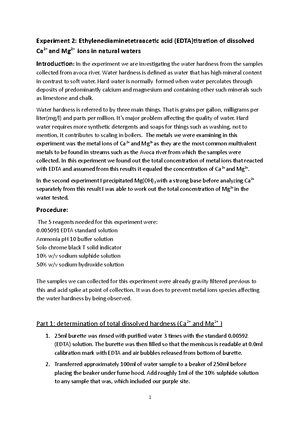 Atomic Absorption Spectroscopy lab report - Title: Atomic Absorption ...