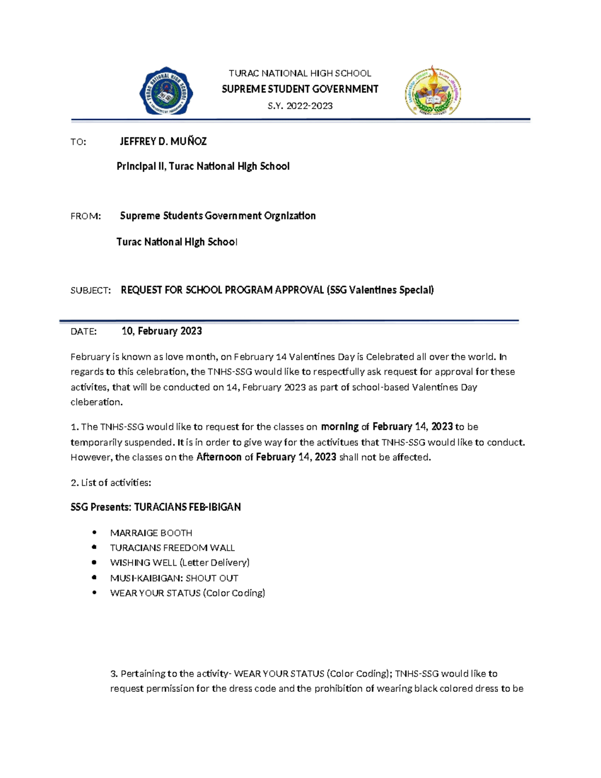 Turac National-WPS Office - TURAC NATIONAL HIGH SCHOOL SUPREME STUDENT ...