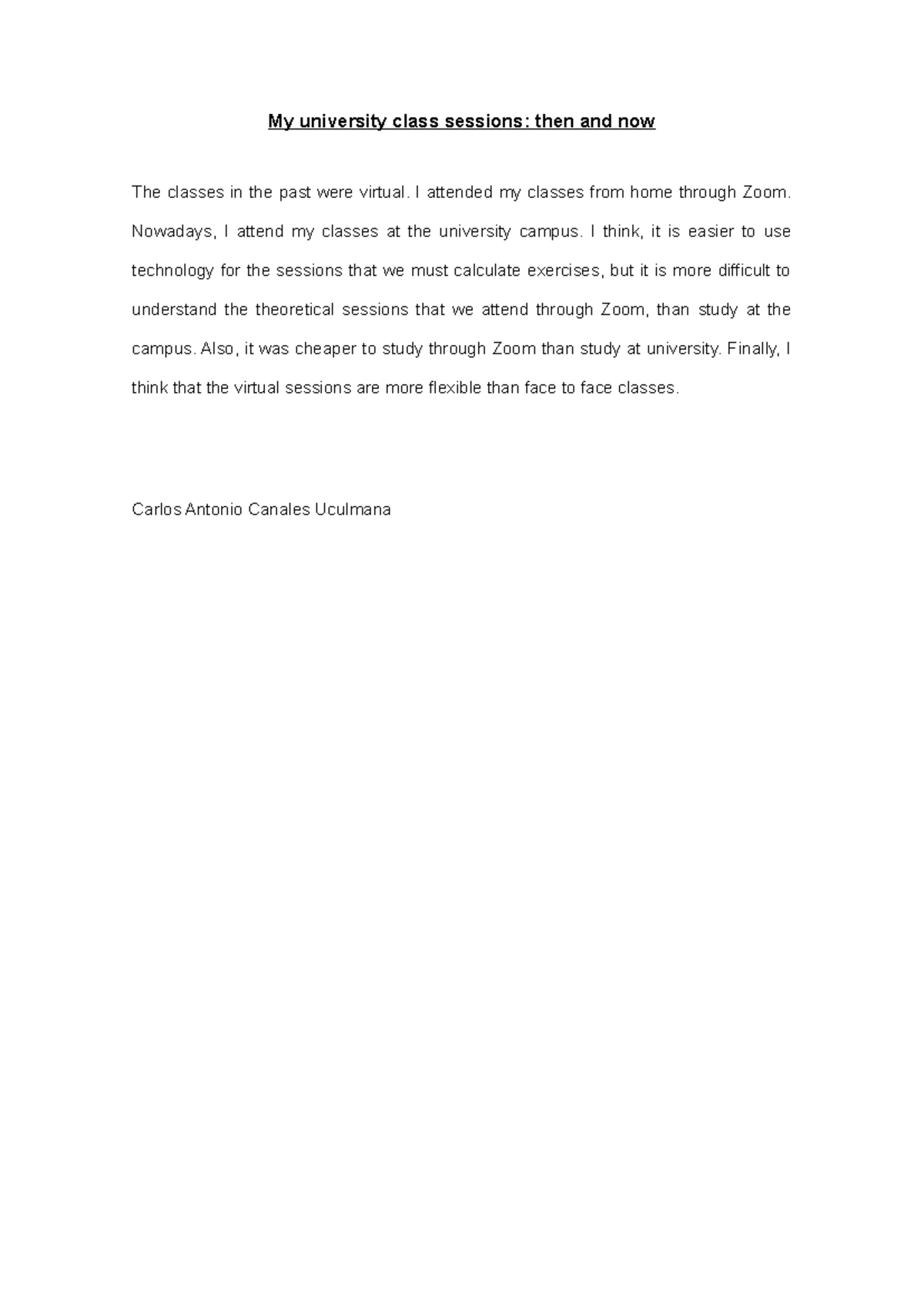 Sdasda - My university class sessions: then and now The classes in the ...