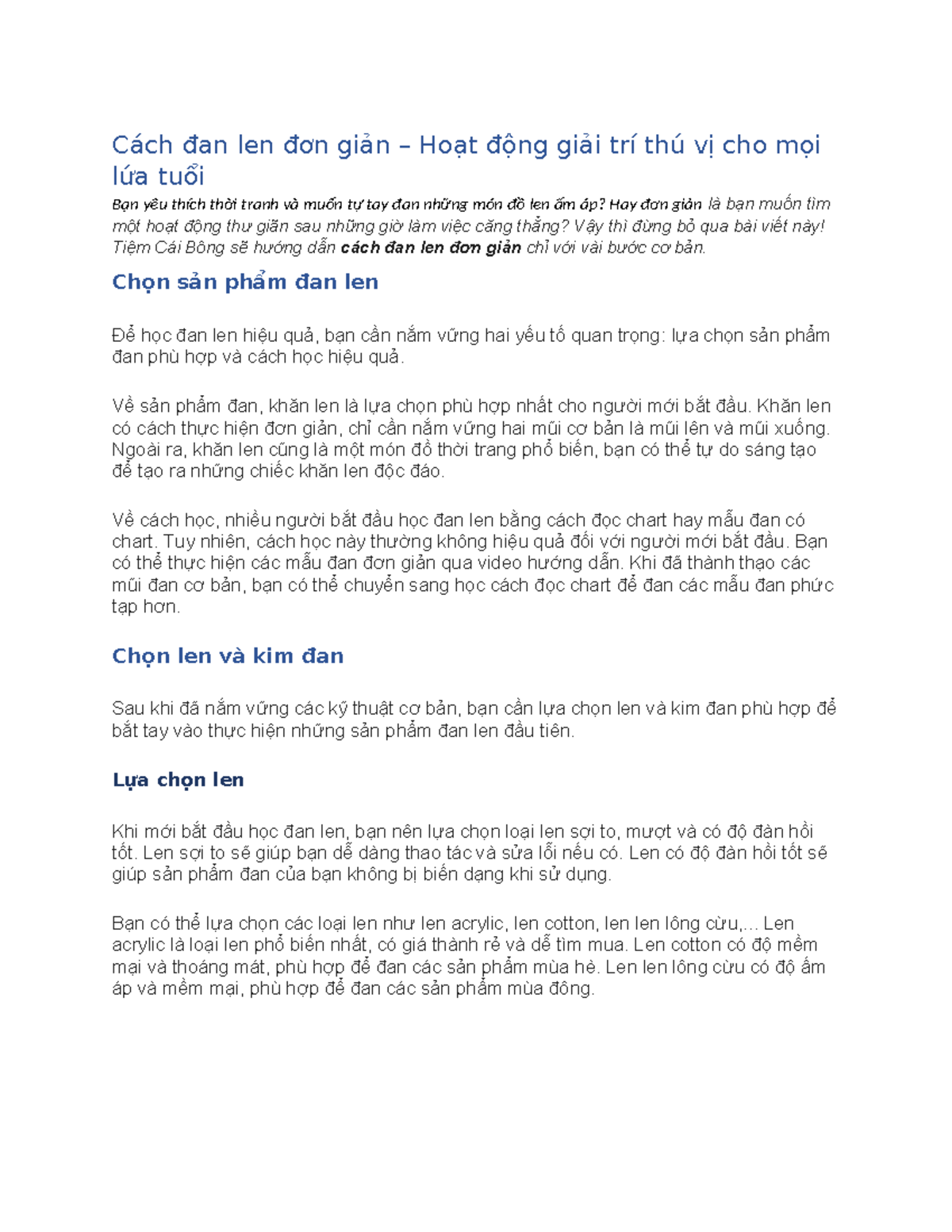 Cách đan len đơn giản - DKJD - Cách đan len đơn giản – Hoạt động giải ...