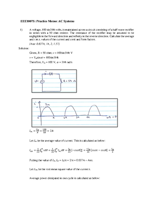 Star-Delta - Star-Delta compressed past paper sections - EEE1006F - UCT ...