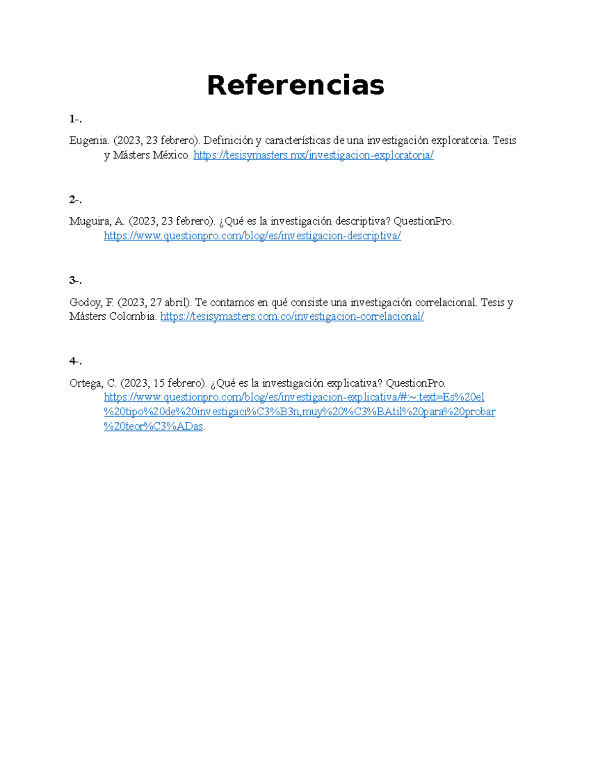 Referencias - Referencias 1-. Eugenia. (2023, 23 febrero). Definición y ...