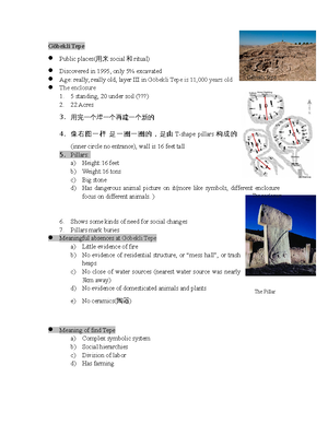 1022 - lec note - Note: Bronze allow more detail and facial detail ...