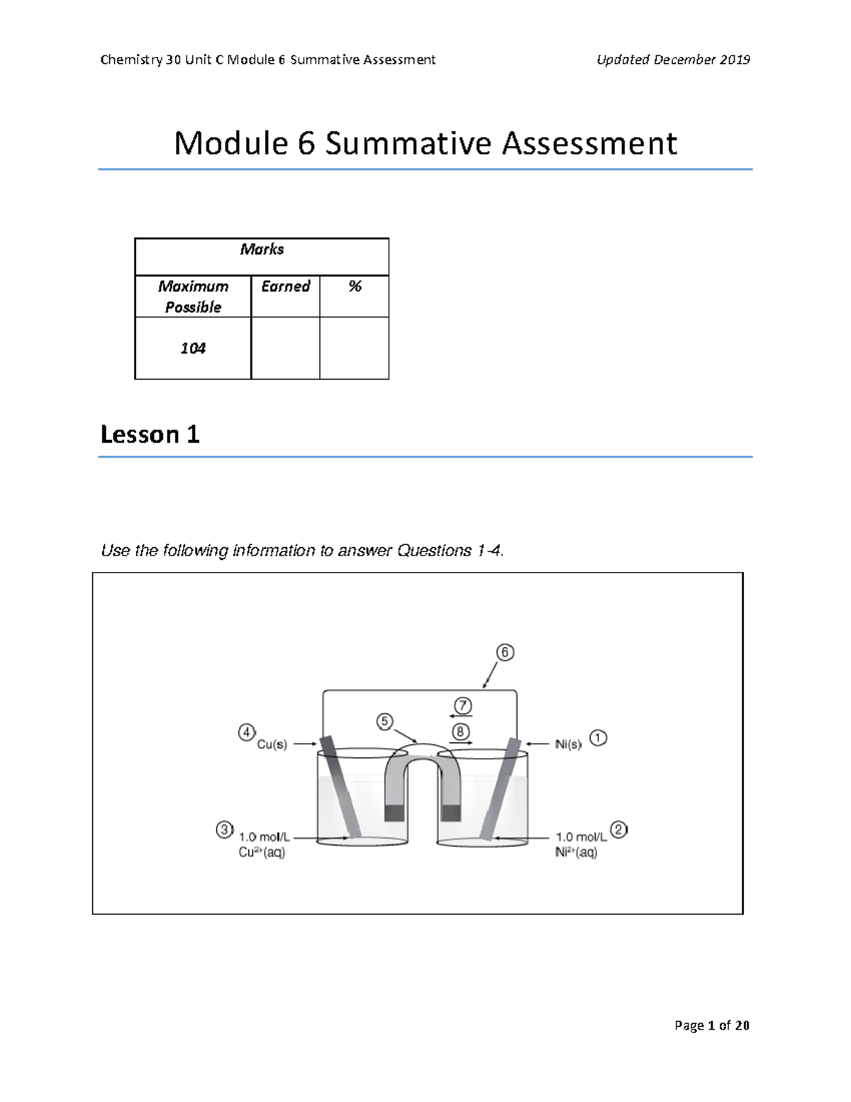 Module 6 Summative Assessment - updated Dec 2019 - Module 6 Summative ...