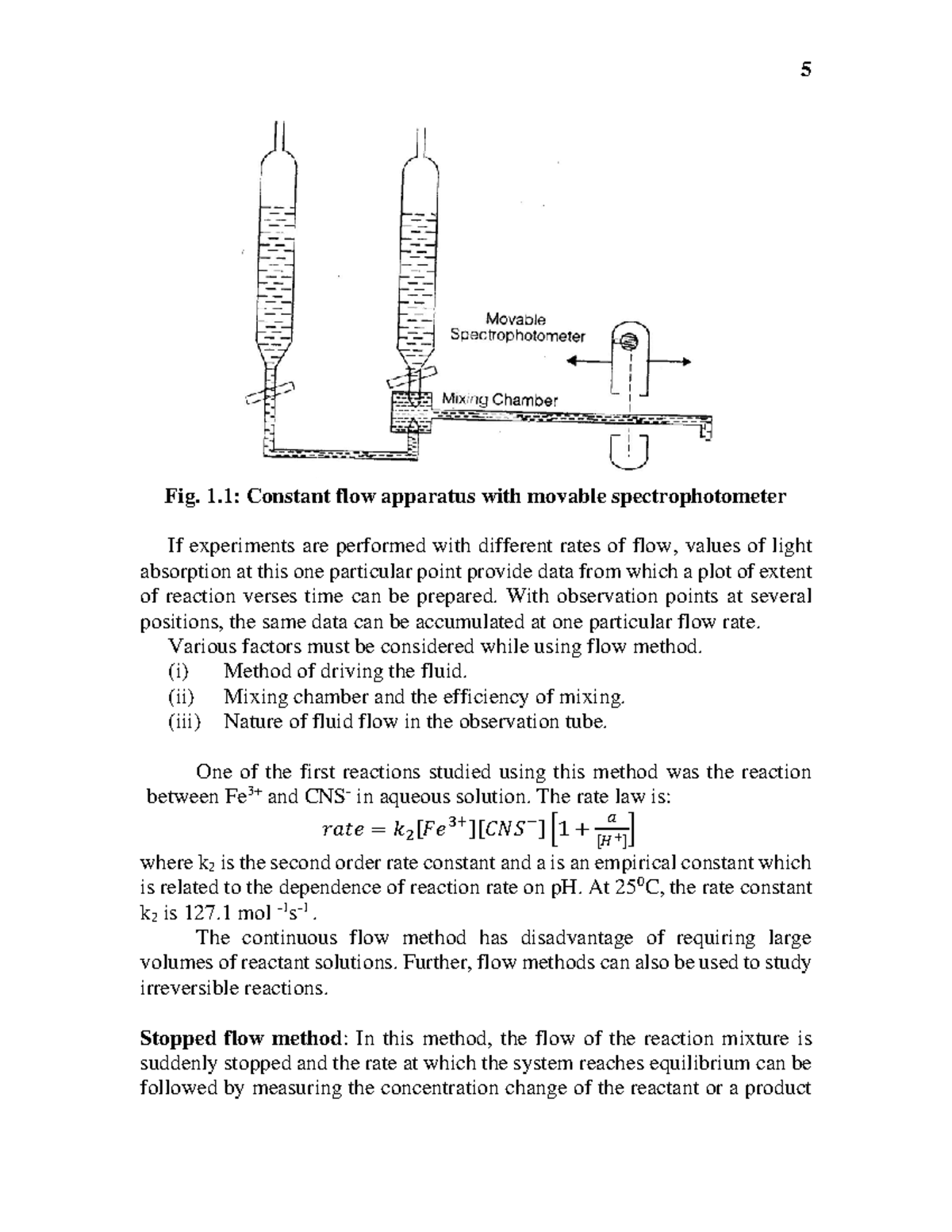Chemical-Kinetics removed - Fig. 1: Constant flow apparatus with ...