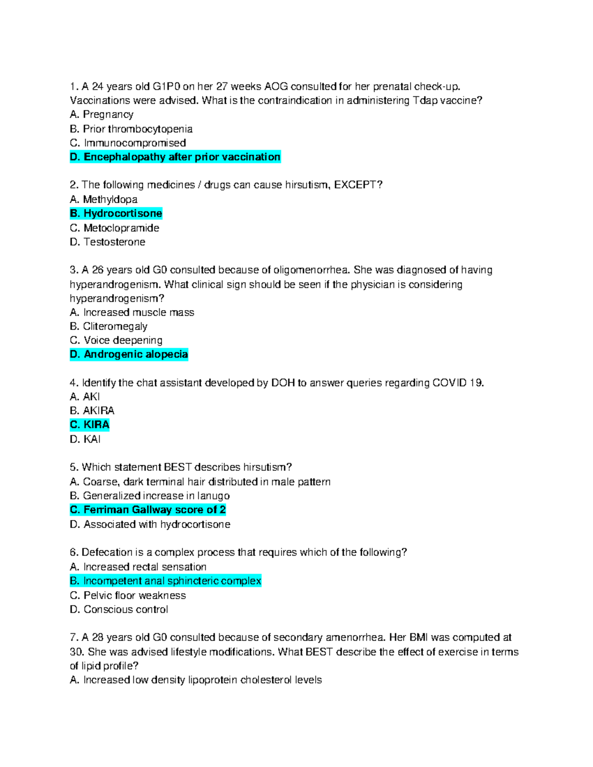 Medical of Advanced heart failure and transplant cardiology exam part 3 ...