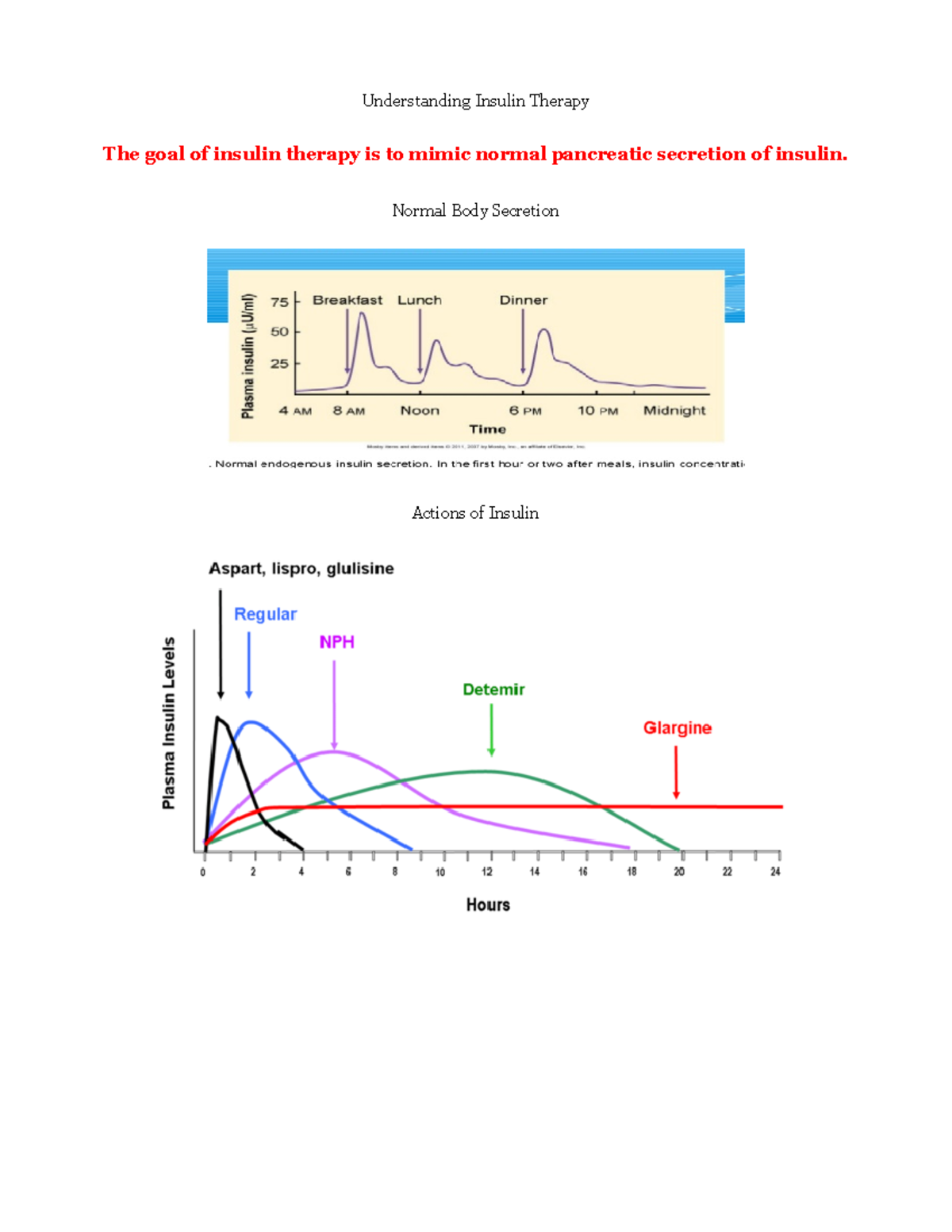 Understanding Insulin Therapy - NUR 155 - Midlands Tech - Studocu