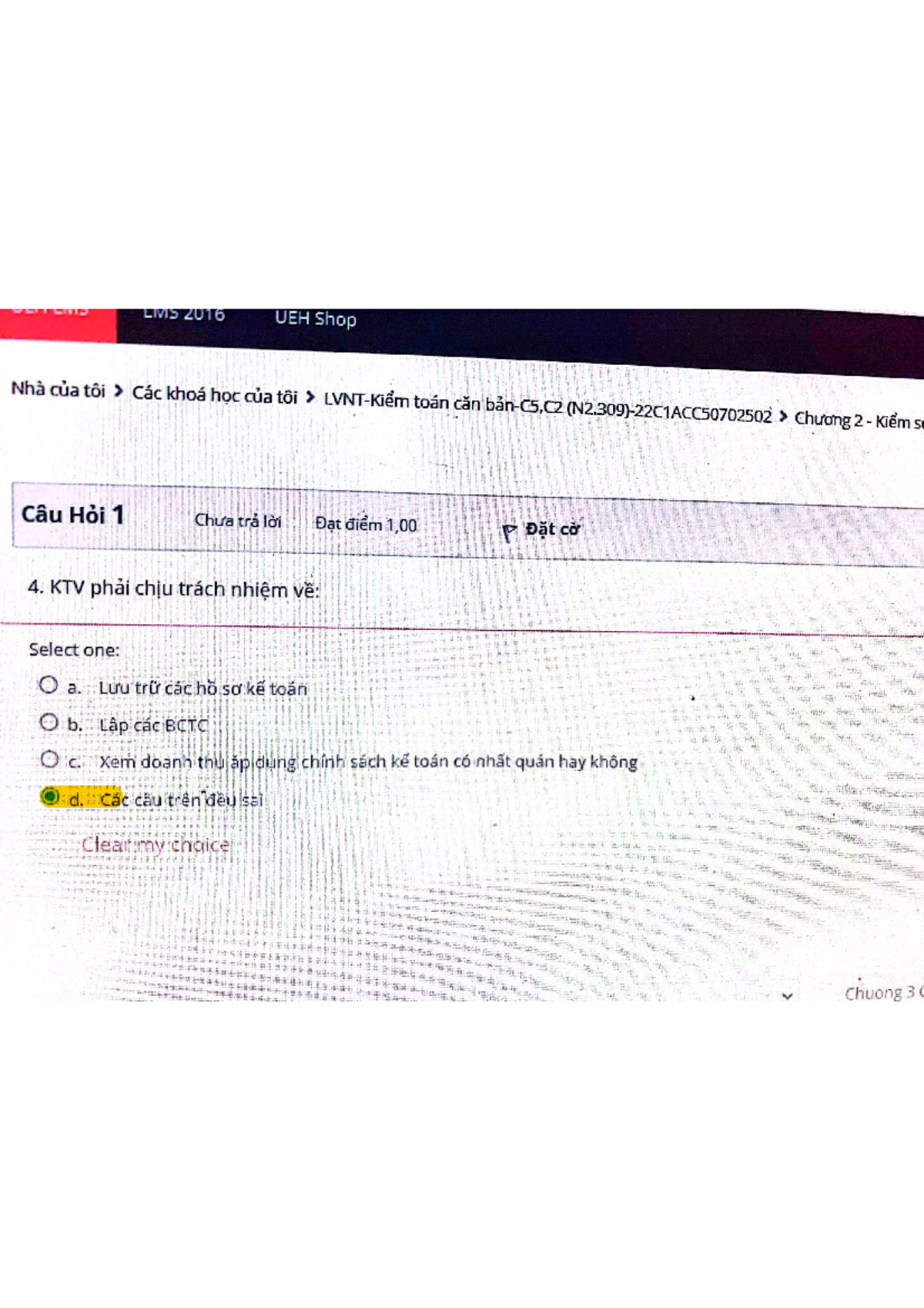 KTCB C0 1 2 A - kiểm toán cơ bản - Kiểm toán - Studocu