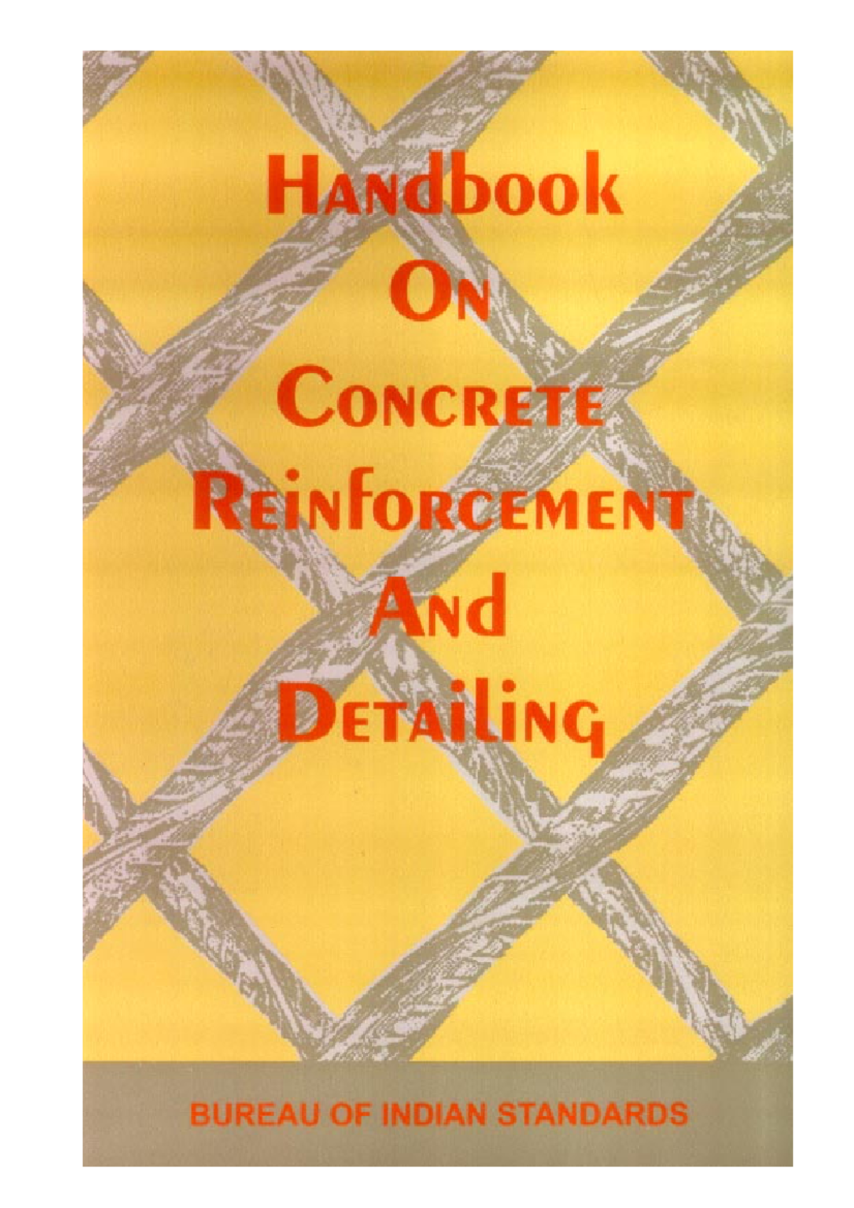 Is-sp-34-1987 - I - HANDBOOK ON REINFORCEMENT AND DETNLING BUREAU OF ...