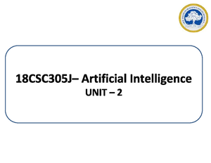 AI notes - Artificial Intelligence - Studocu