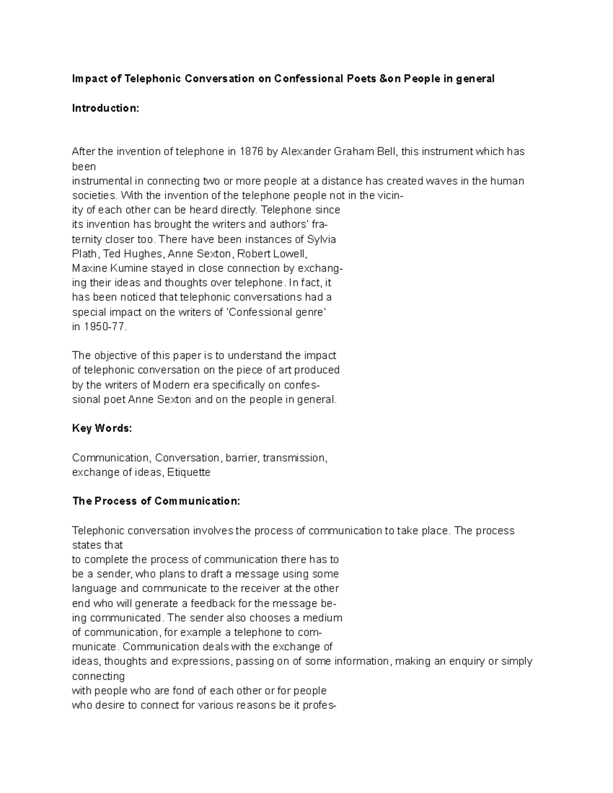 Soft skills Introduction- 8 - Impact of Telephonic Conversation on ...