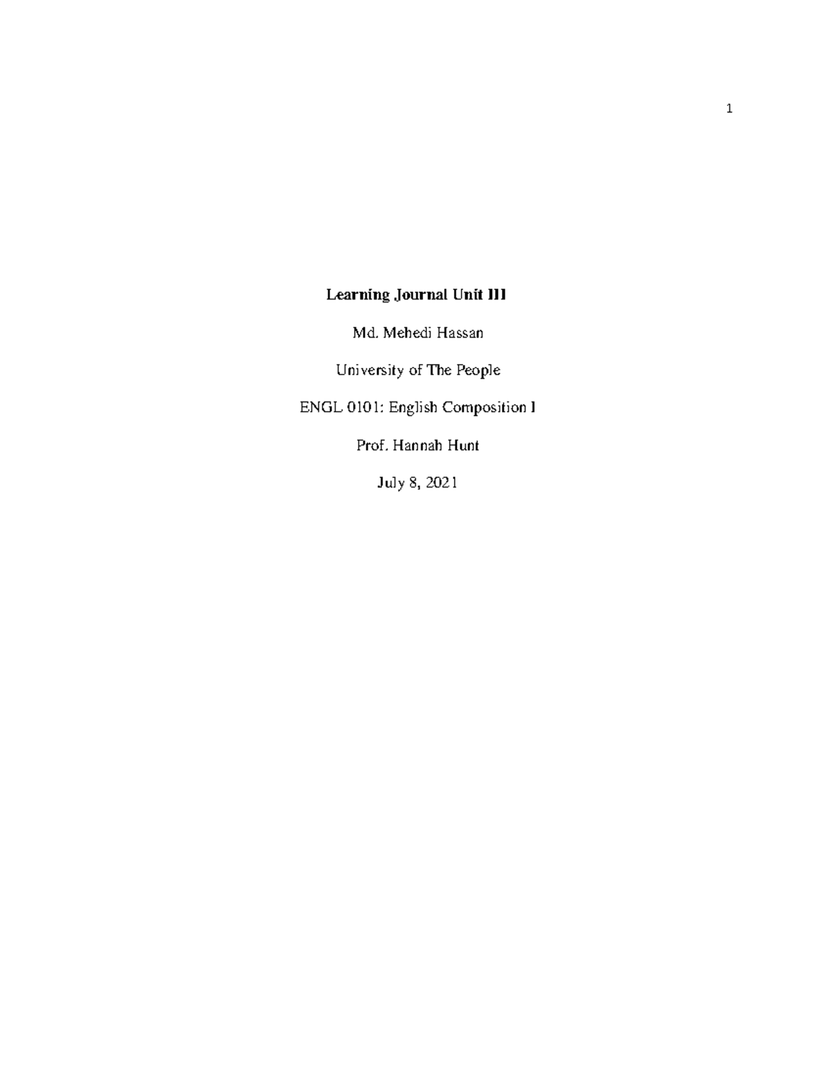Learning Journal Unit 3 - Thesis | draft your thesis statement and ...