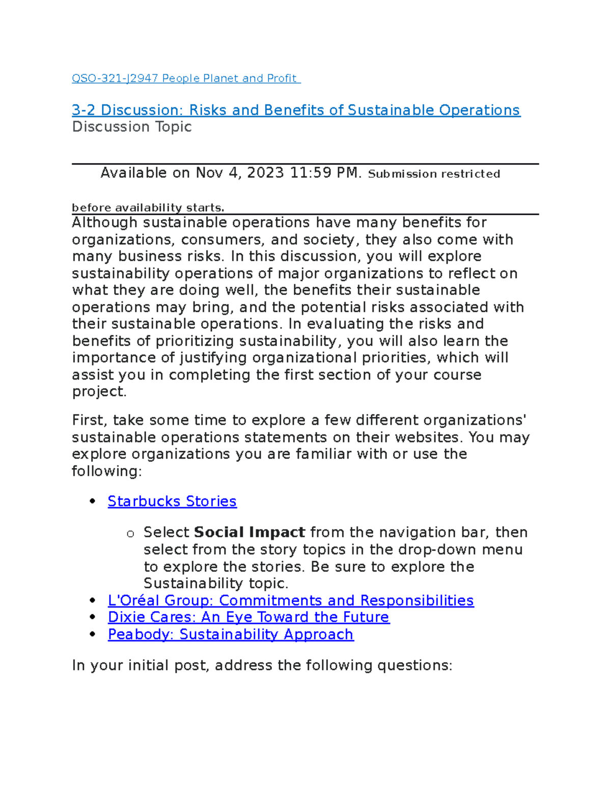 QSO-321-J2947 People Planet and Profit - QSO-321-J2947 People Planet ...