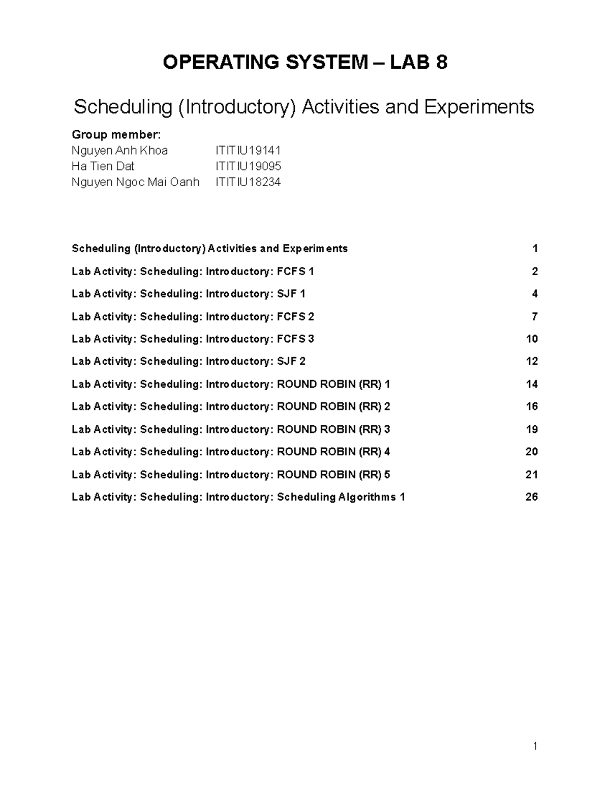 Lab08 Intro Scheduling - Introduction to Information Technology - RMIT ...