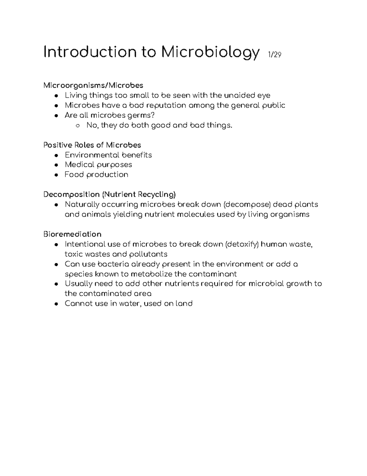 Microbiology Notes - Introduction to Microbiology Living things too ...