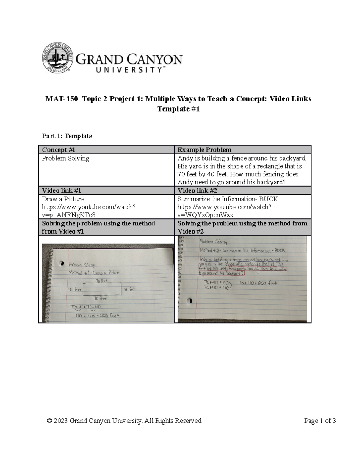 Multiple Ways to Teach a Concept: Video Links Template - Studocu