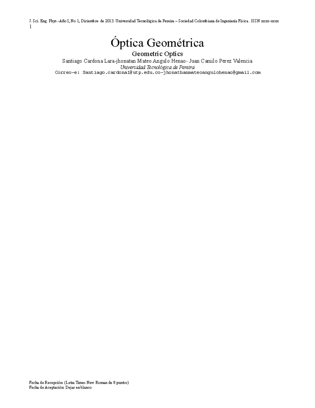 Optica geometrica 5 - rabajo realizado en clases trabajo realizado en ...