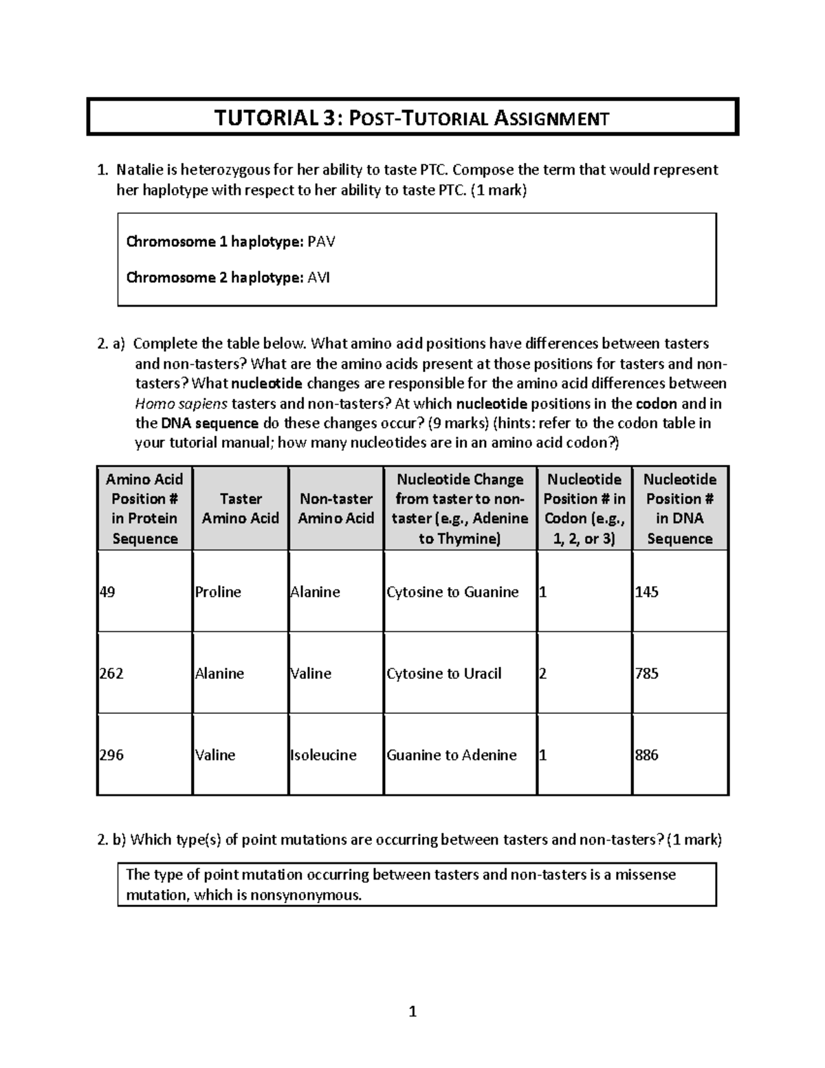 Post-tutorial 3 Assignment W2023 - 1 TUTORIAL 3: POST-TUTORIAL ASSIGNMENT Natalie is ...