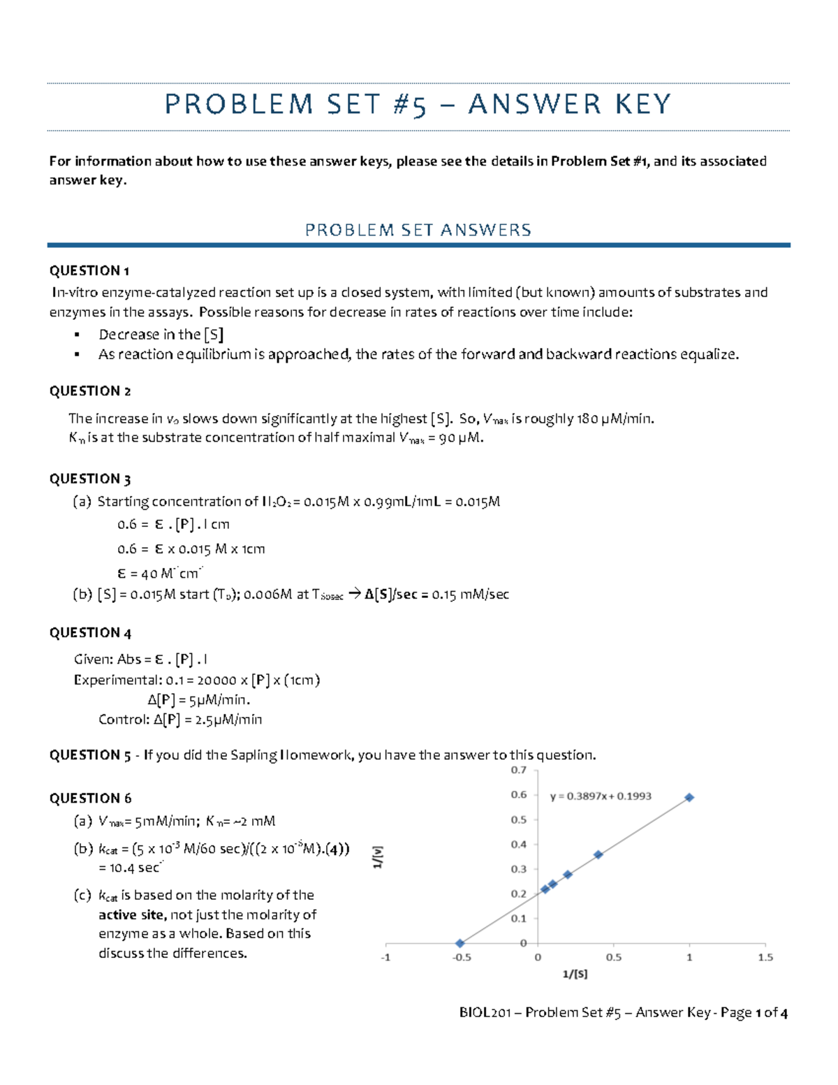 PS5 Answer Key - PROBLEM SET #5 – ANSWER KEY For information about how ...