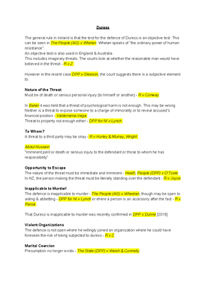 Topic 3 Lawful Use of Force KR - Criminal Offences and Defences ...