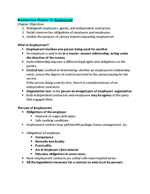 BLAW Chapter 6 Notes - Chapter 6: Elements of a Contract: Consensus ...