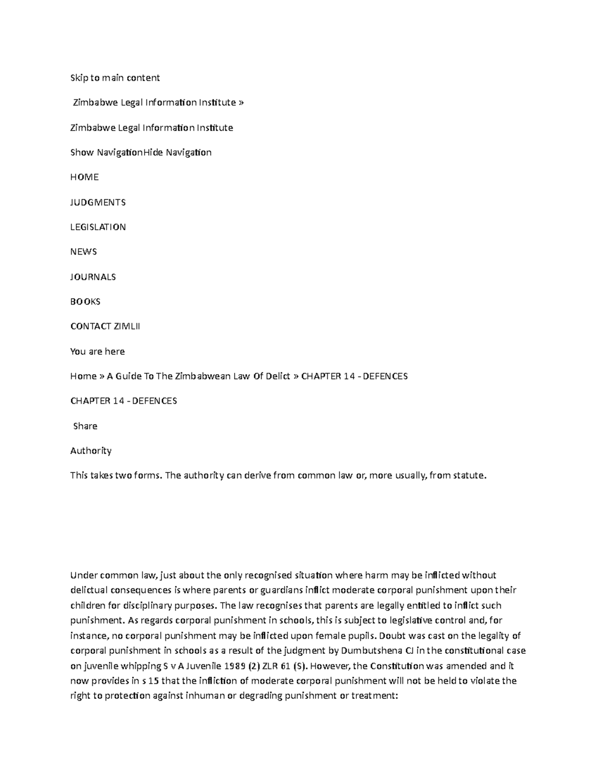 Voluntary assumption of risk - Skip to main content Zimbabwe Legal ...