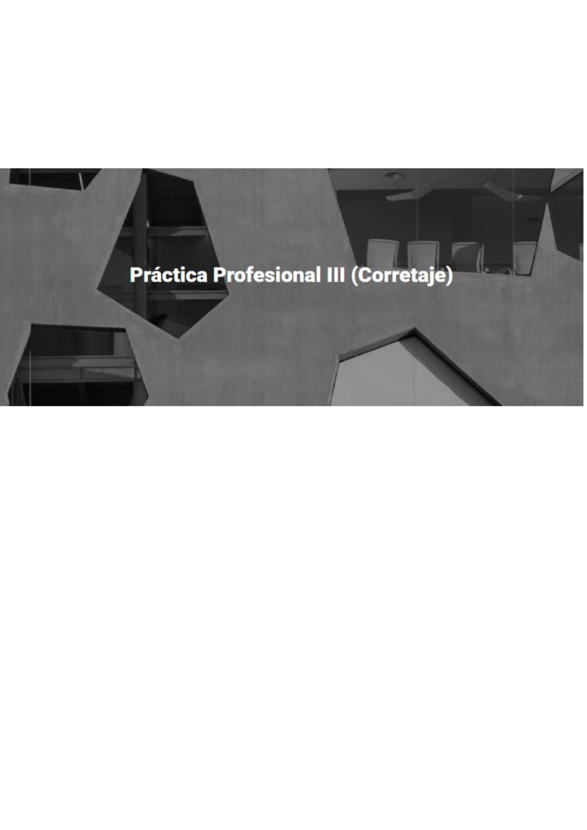 Portada PP3C - Practica profesional 3 corretaje - practica profesional ...