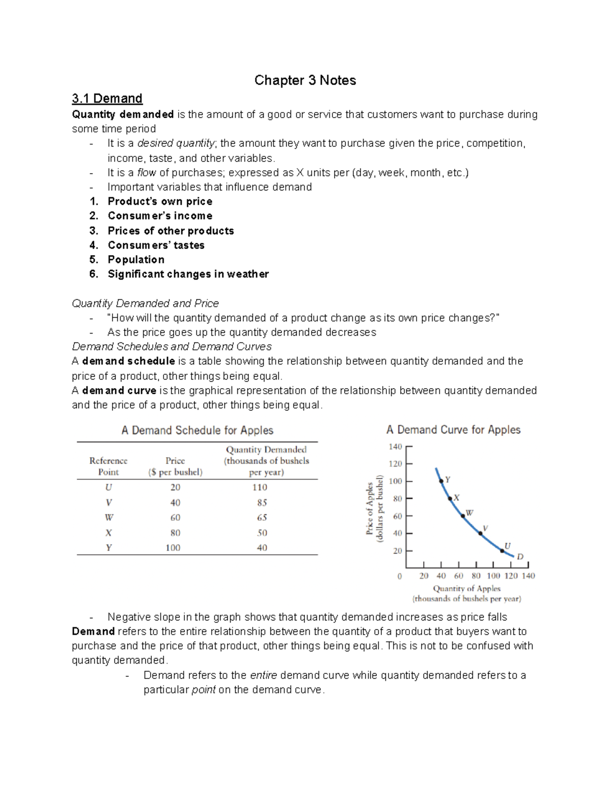 EC 120 (Intro to Micro Economics) Chapter 3 Notes - ec 120 - WLU - Studocu