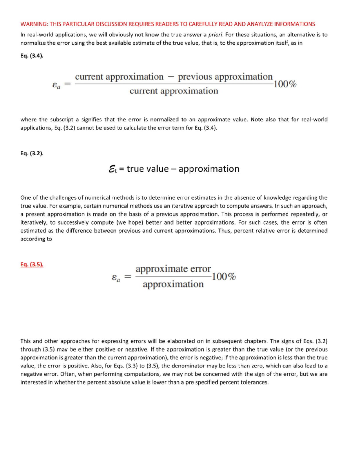 Numerical Method - Chapter 7 - Bachelor of Secondary Education - Studocu