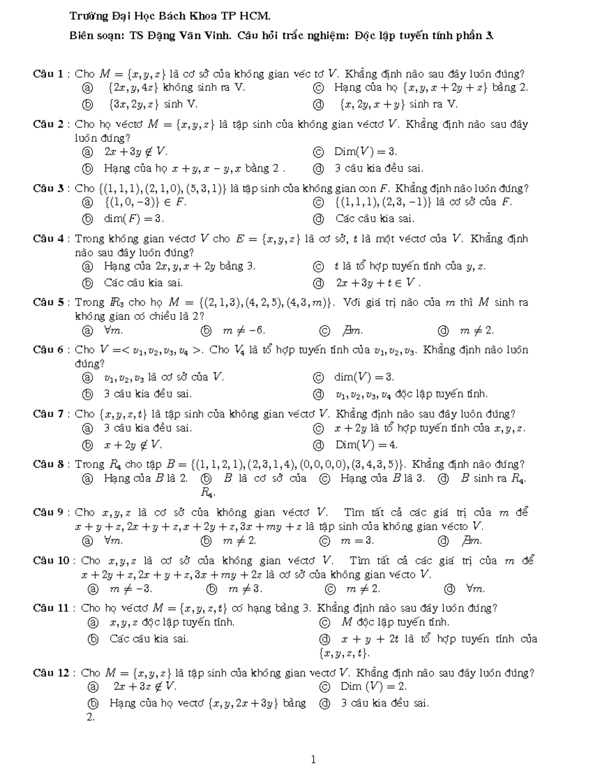 Dai-so-tuyen-tinh dang-van-vinh cau-hoi-trac-nghiem-doc-lap-tuyen-tinh-3 - [cuuduongthancong ...