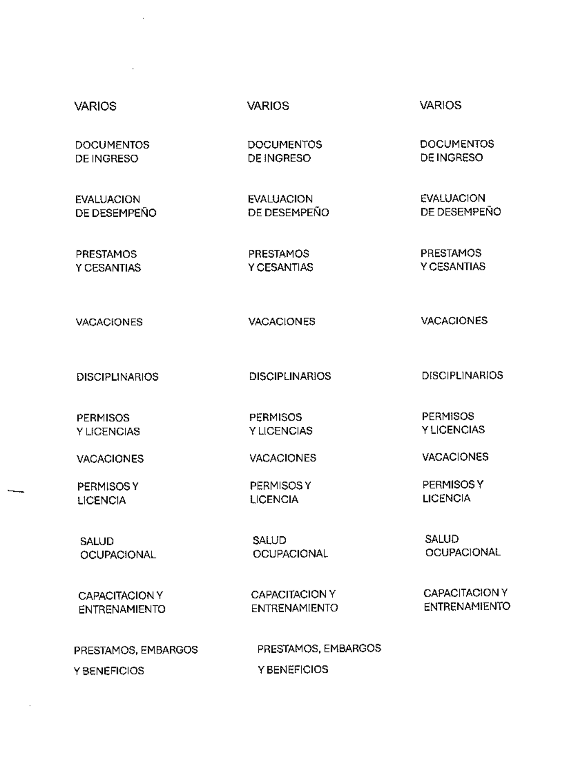 Pestañas para carpeta laboral - VARIOS VARIOS VARIOS DOCUMENTOS ...