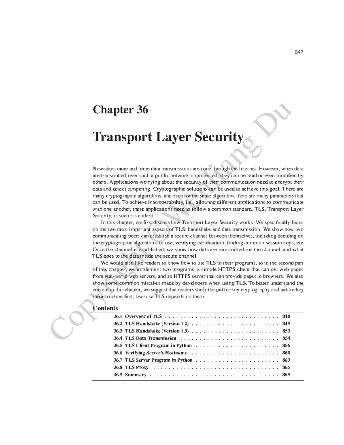 Sample-tls - This document includes TLS content. - Copyright ©Wenliang ...