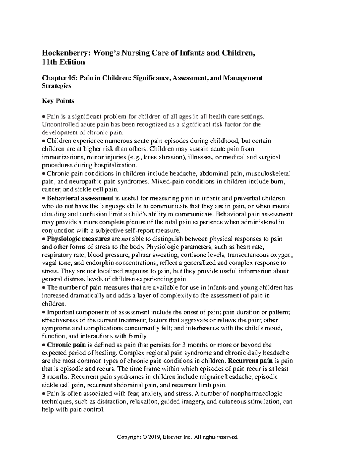 Chapter 005 - Copyright © 2019, Elsevier Inc. All rights reserved ...