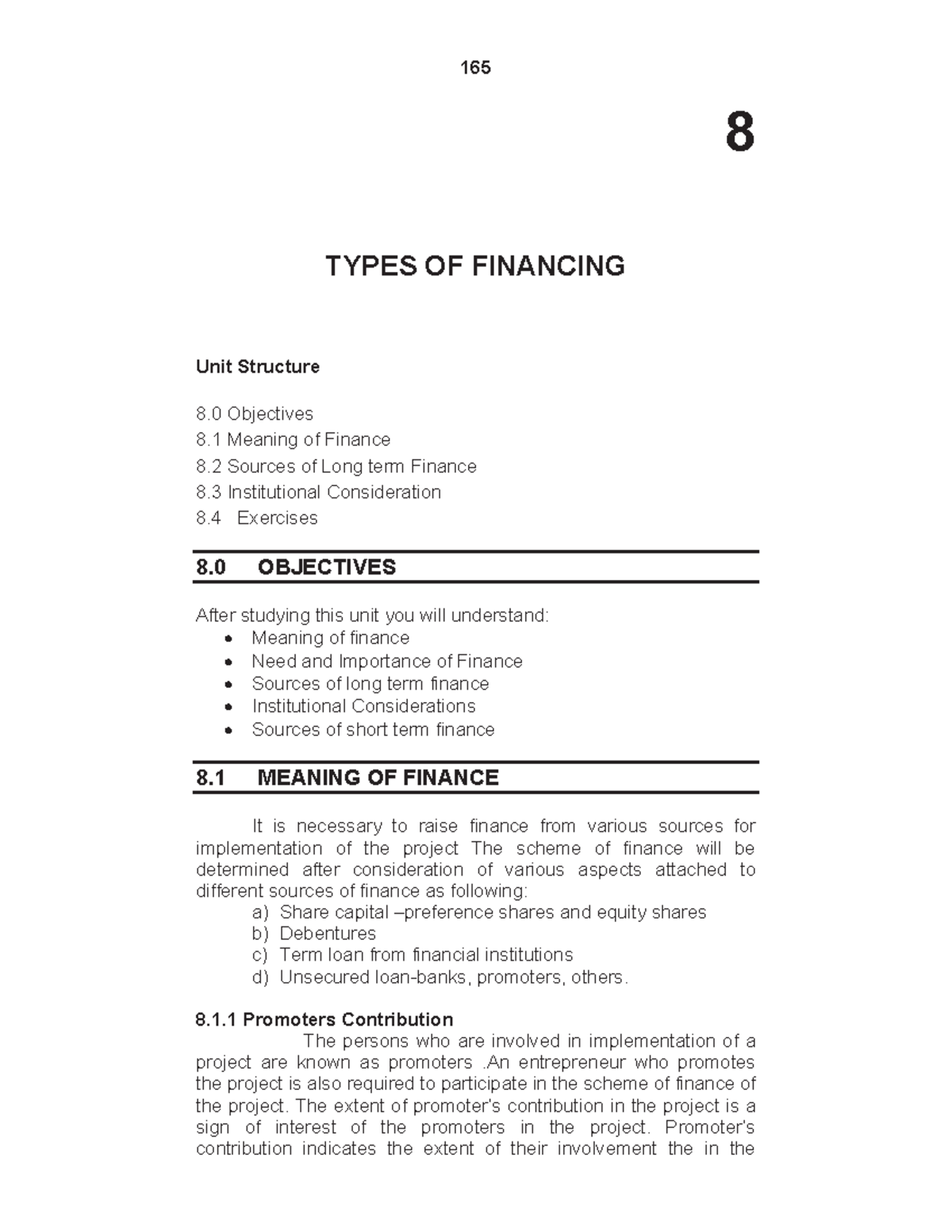 Advance-Financial-Management chapter 8 - 8 TYPES OF FINANCING Unit ...