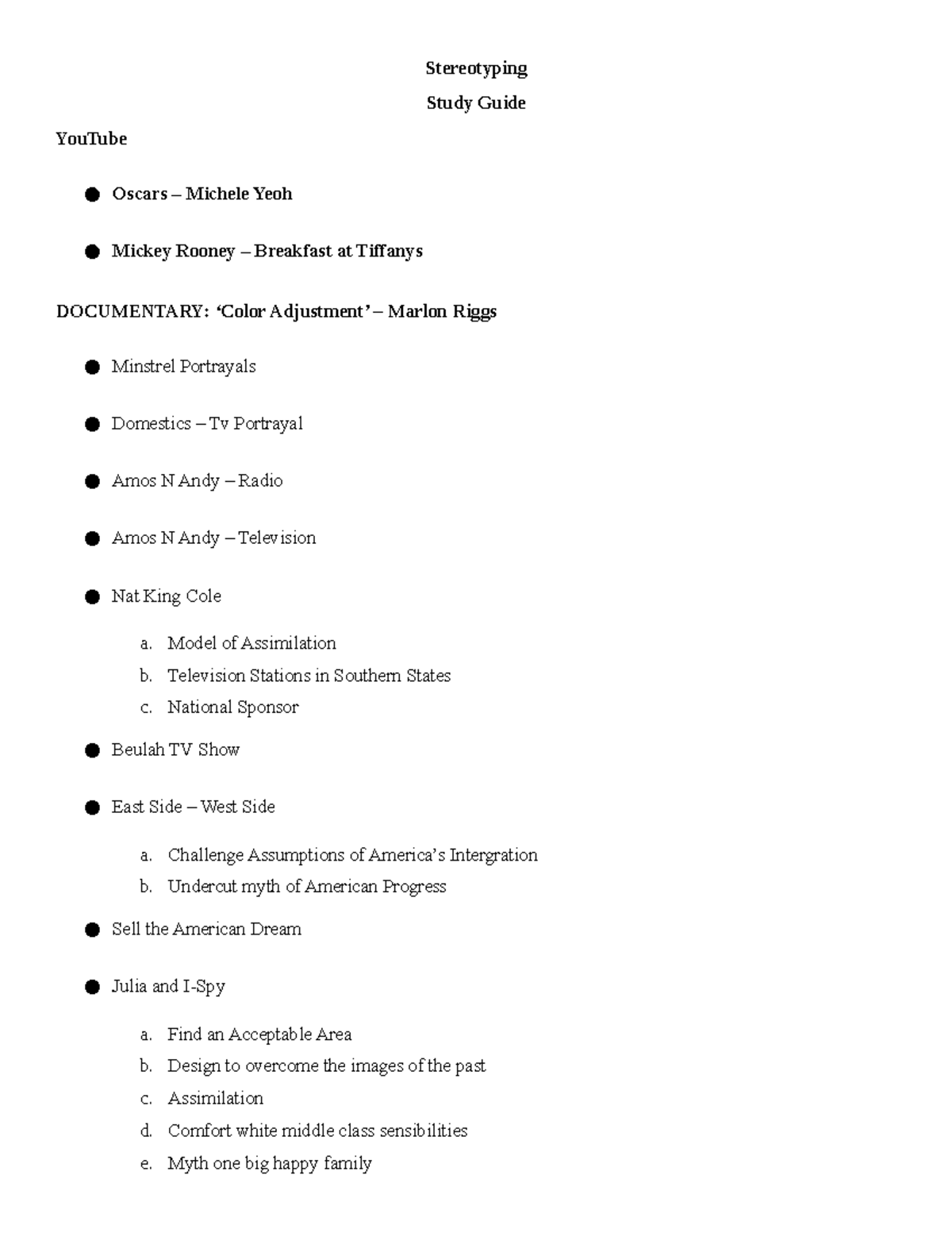 Stereotyping - Stereotyping Study Guide YouTube Oscars – Michele Yeoh ...
