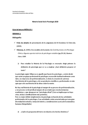 Guías de lectura (Módulo 1) - GUÍAS DE LECTURA BIBLIOGRAFÍA DE TRABAJOS ...