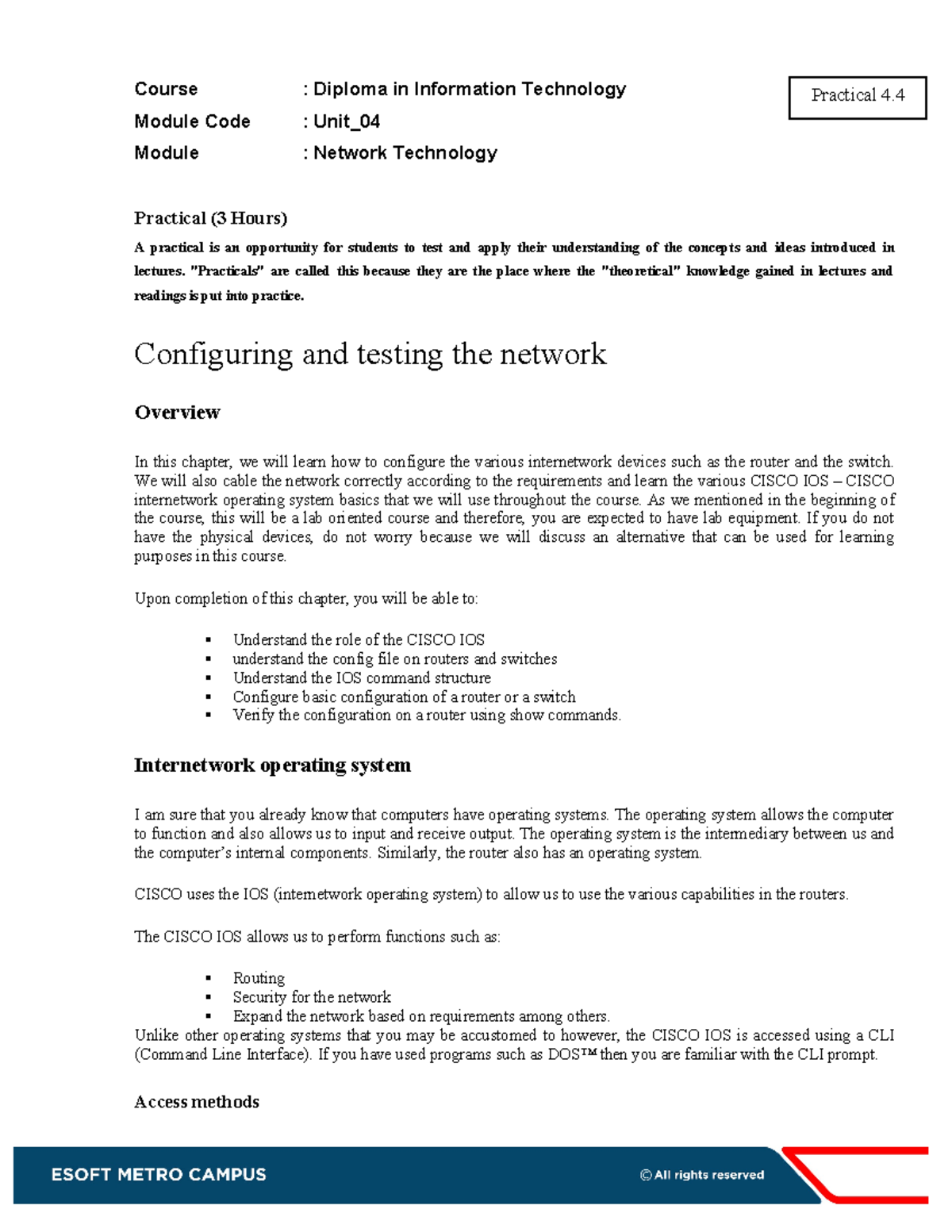 4466-1687322138519-Practical 4.4 0000 - Course : Diploma in Information Technology Module Code ...