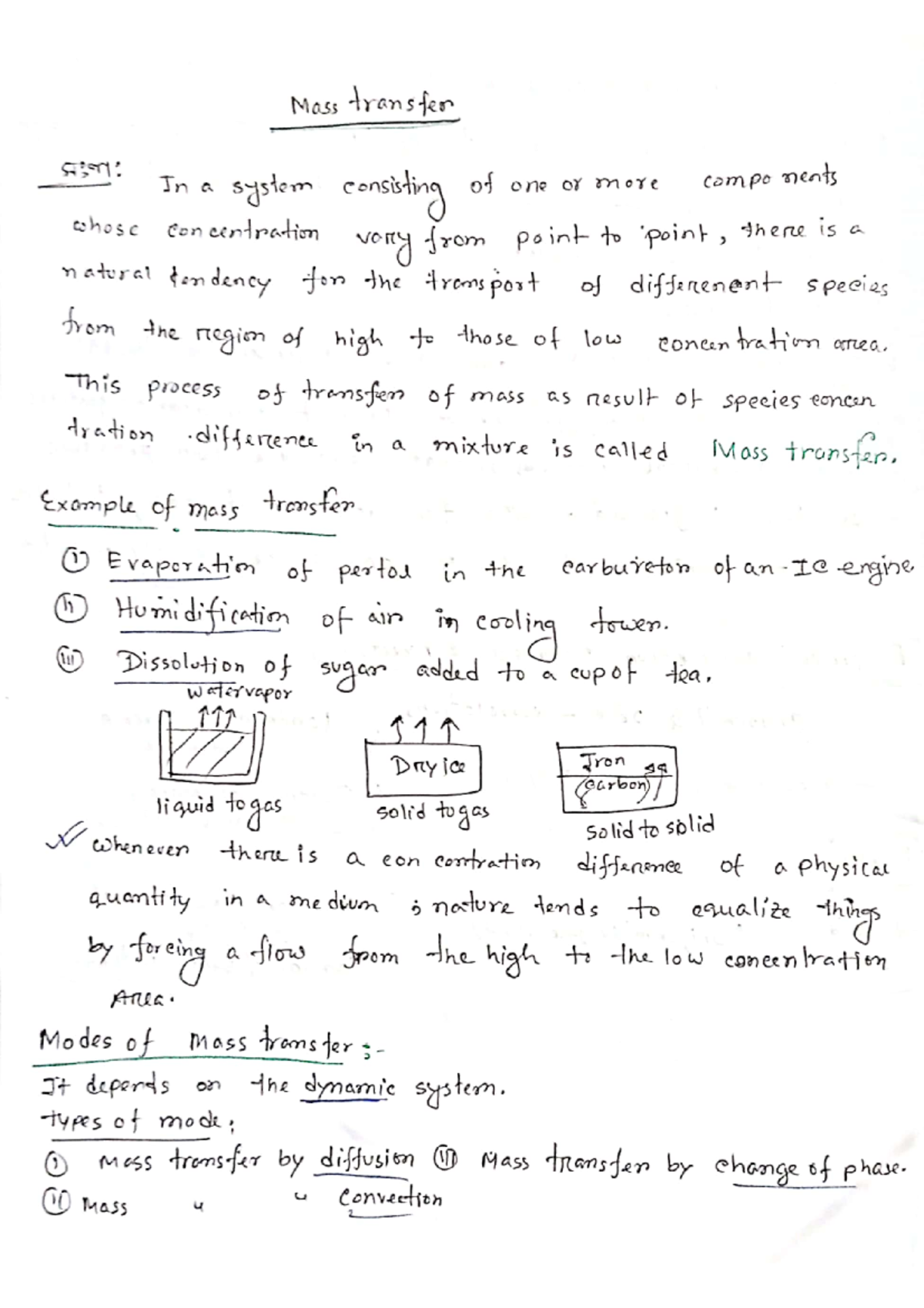 Mass T absorption - Heat Transfer - Studocu