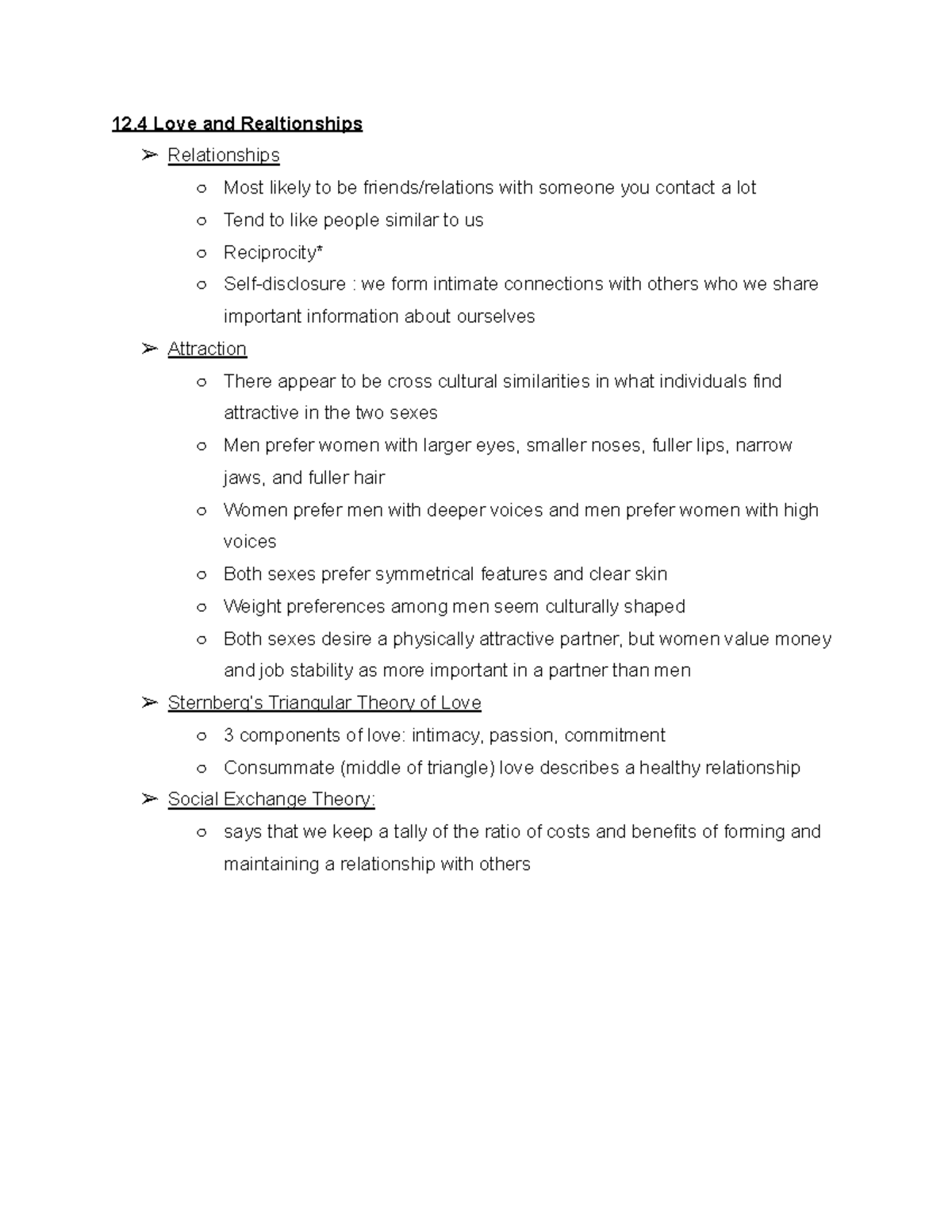 Ch 12.4 psychology - 12 Love and Realtionships Relationships Most ...