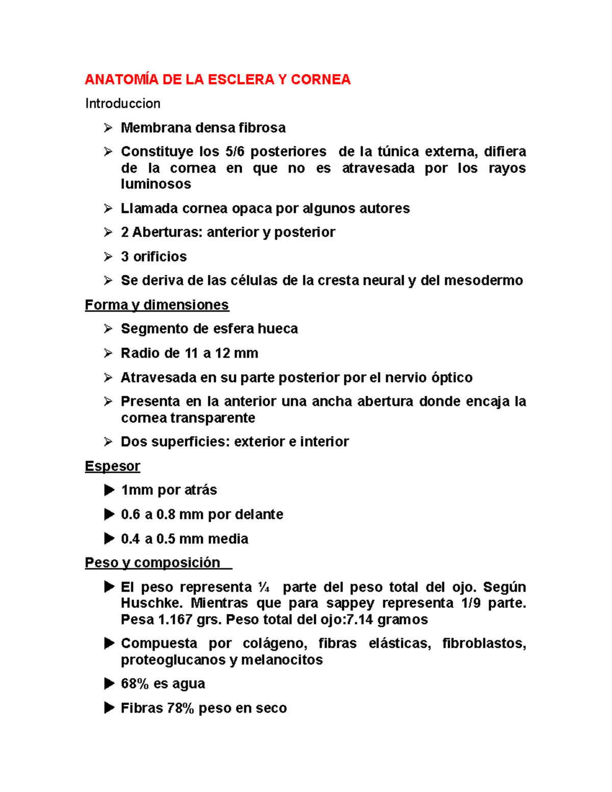 Anatomía DE LA Esclera Y Cornea - ANATOMÍA DE LA ESCLERA Y CORNEA ...