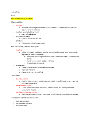 Bio 140 CH1 textbook notes - Nutrition: science of how living organisms ...