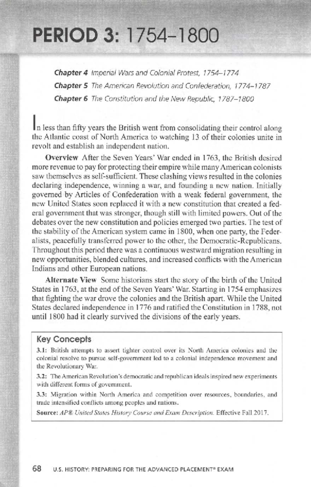 Amsco Chapter 4 - Notes - PERIOD 3: 1754- Chapter 4 Imperial Wars and ...